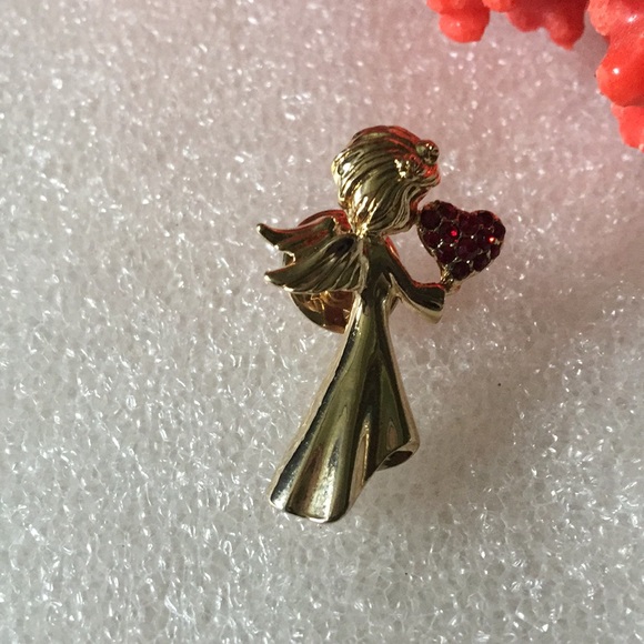 Vintage | Jewelry | Vintage R Engle Heart Pin | Poshmark